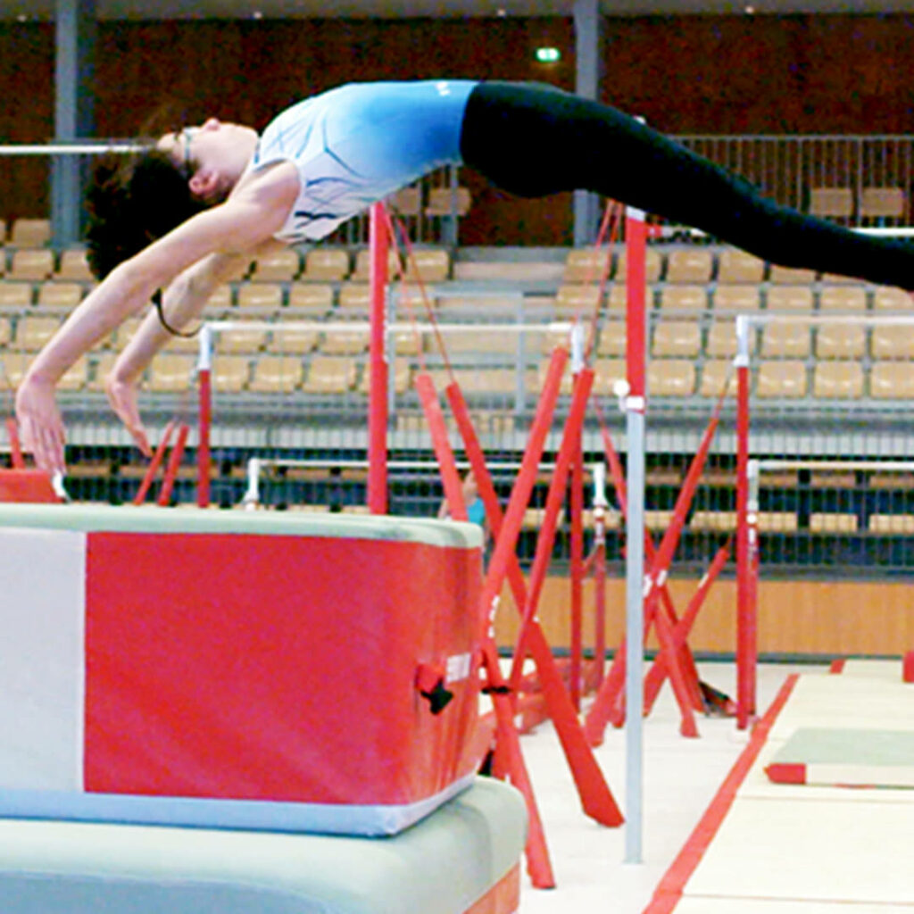 Learn and teach the salto flip connections on floor to your gymnasts