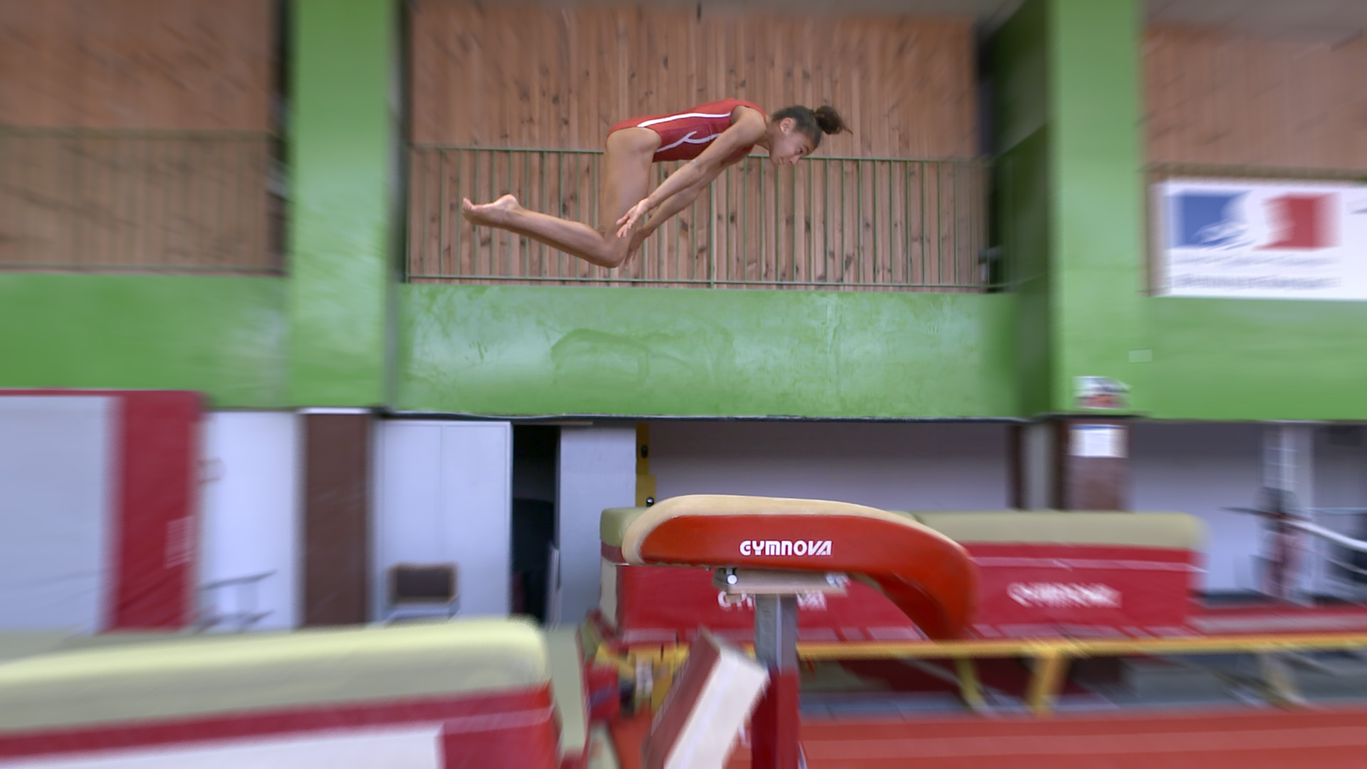 Slow motion videos of the Yurchenko tucked salto bwd off on vault