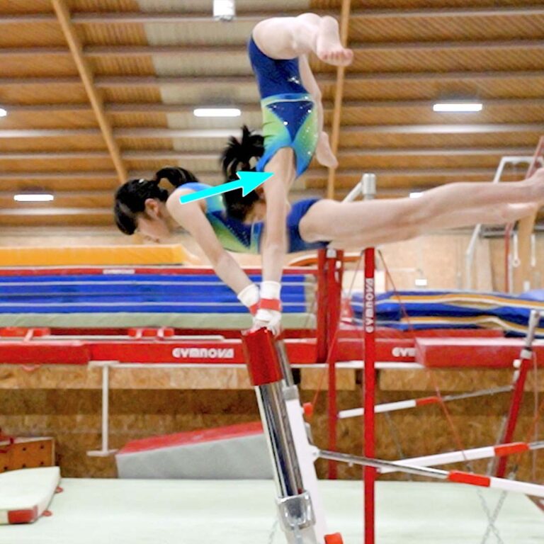 The cast to handstand with straddled legs – GymneoTV